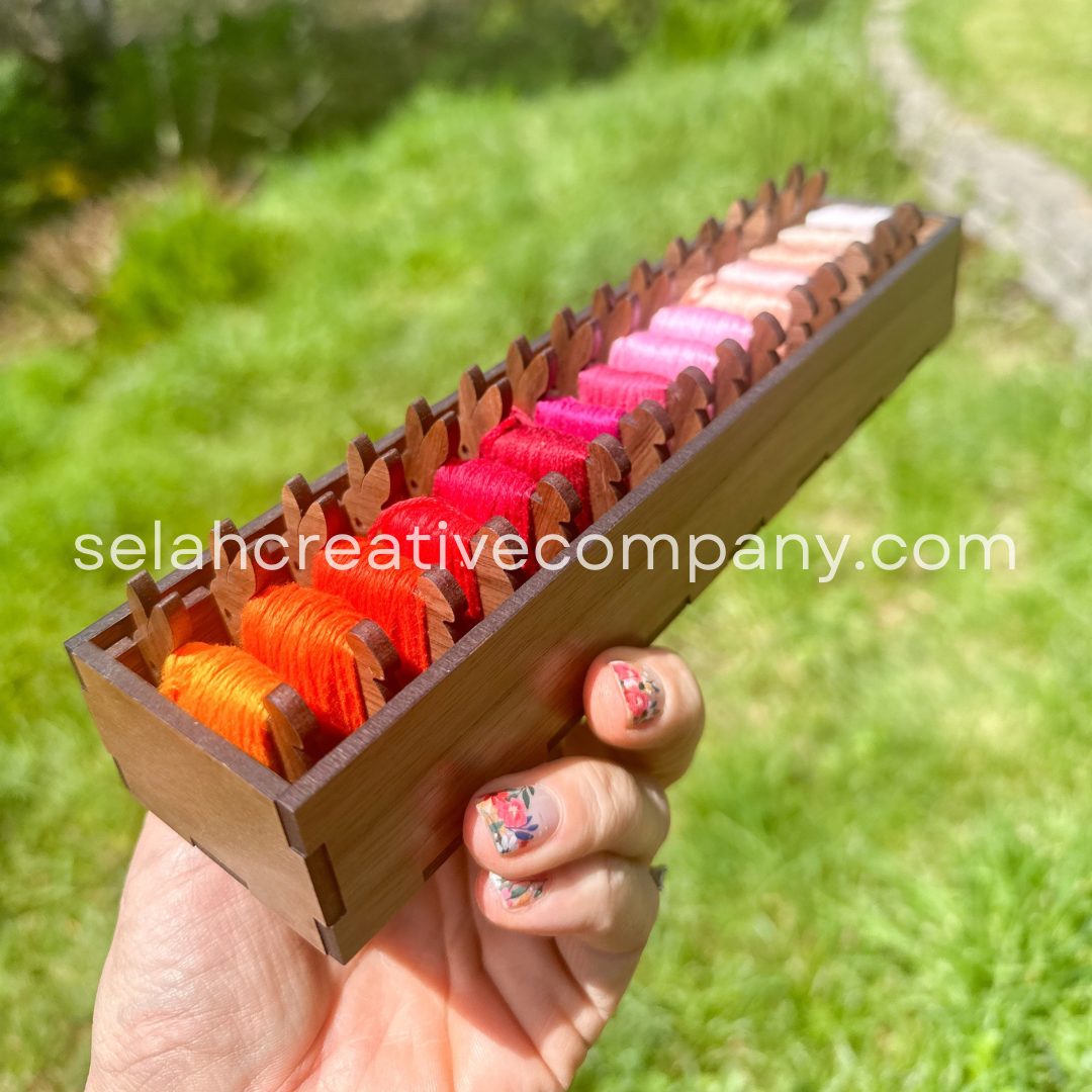 Wooden Bunny Bobbin Set – Selah Creative Company