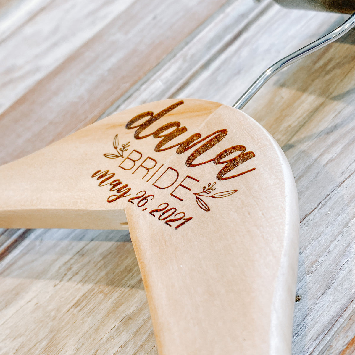 Personalized Wedding Hanger – Selah Creative Company